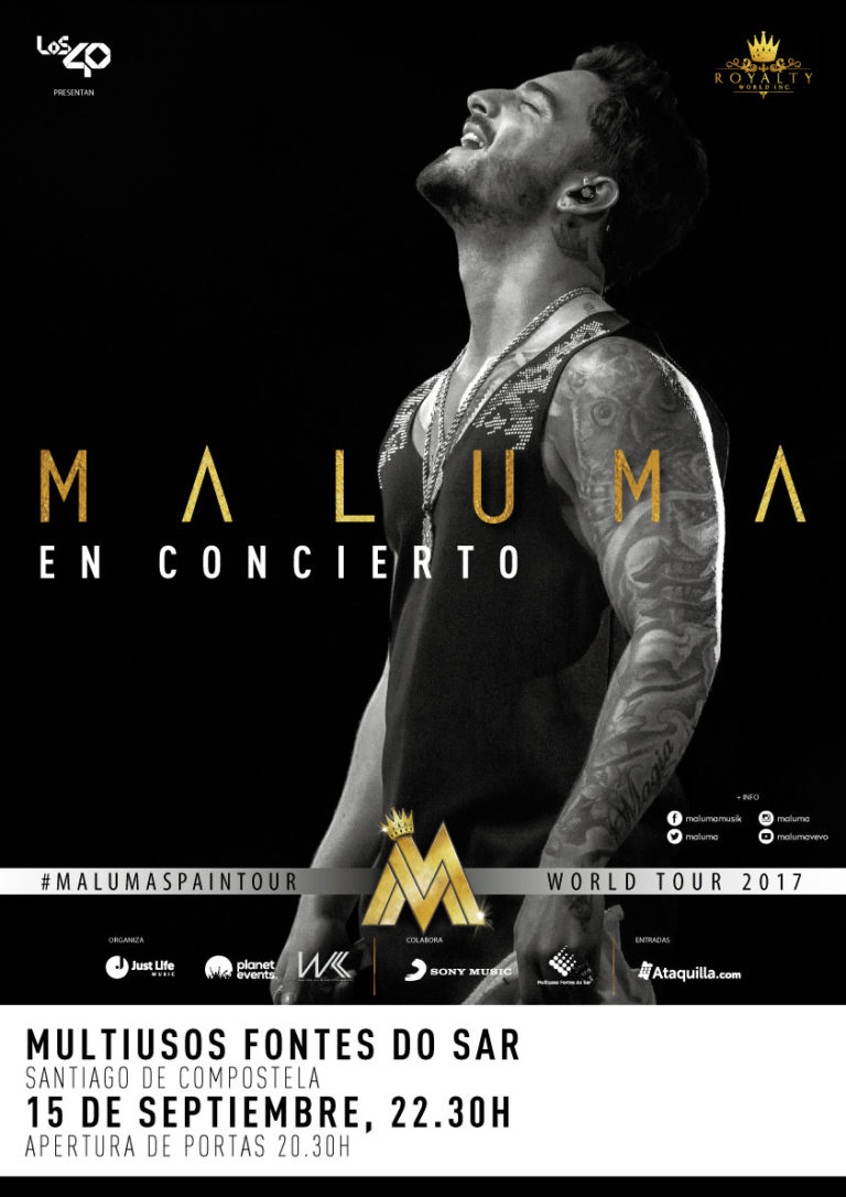 MALUMA ofreceu en Santiago o seu único concerto en Galicia | Multiusos ...
